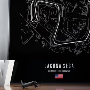 Laguna Seca Raceway Map Poster - Etsy