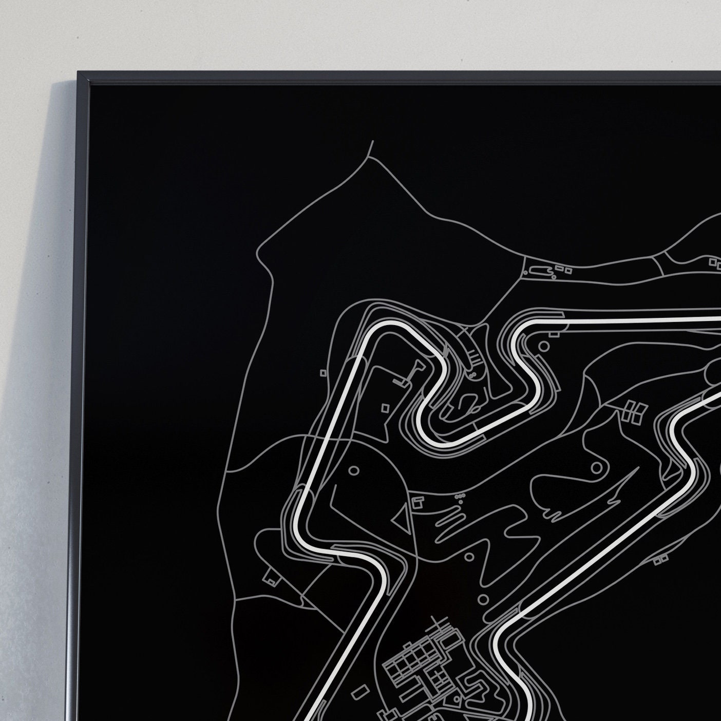 Brno Racetrack Map Poster - Etsy