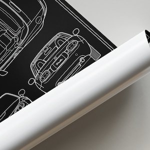 Mazda Miata NC Blueprint Poster - Etsy