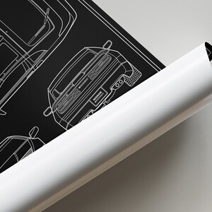 Nissan 300ZX Z32 Blueprint Poster - Etsy