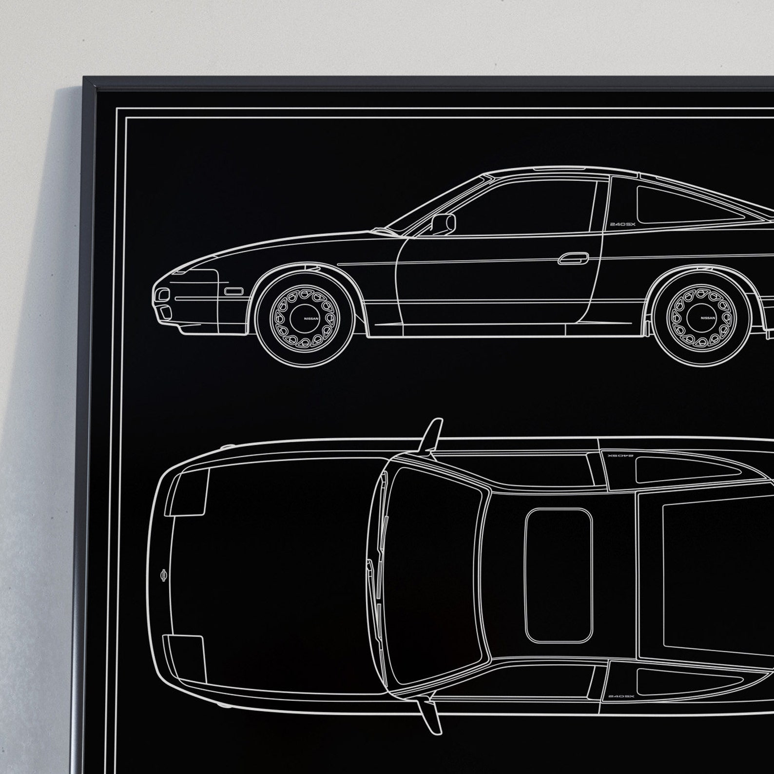Nissan 240SX S13 Blueprint Poster - Etsy
