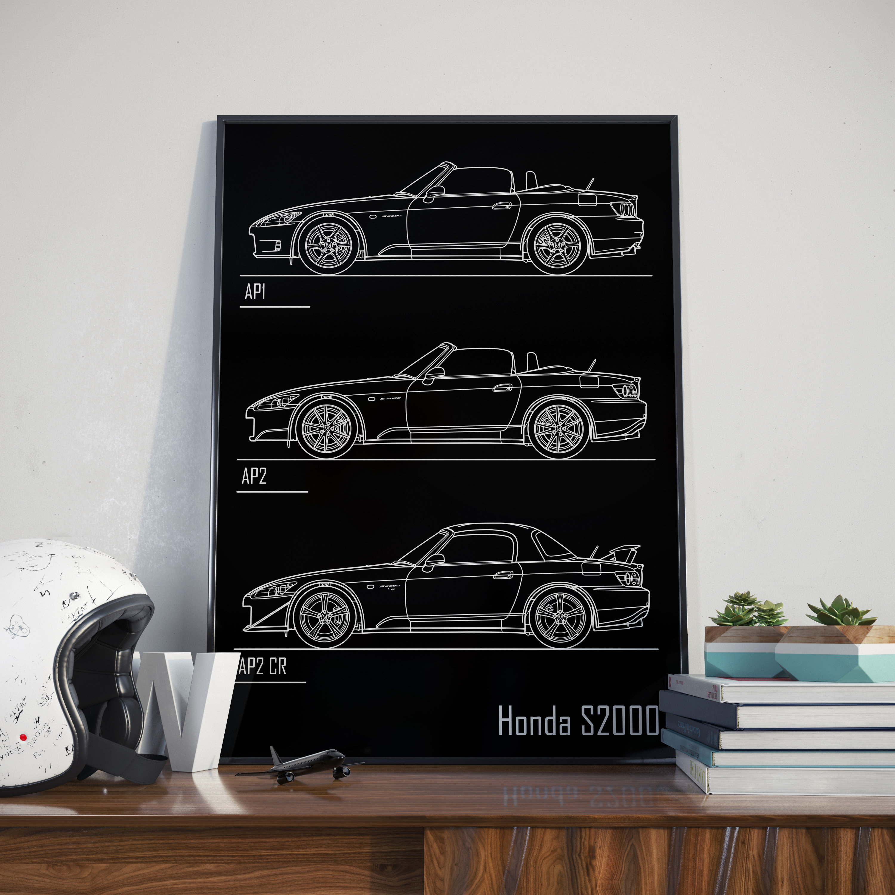 Honda S2000 Evolution Blueprint Poster - Etsy