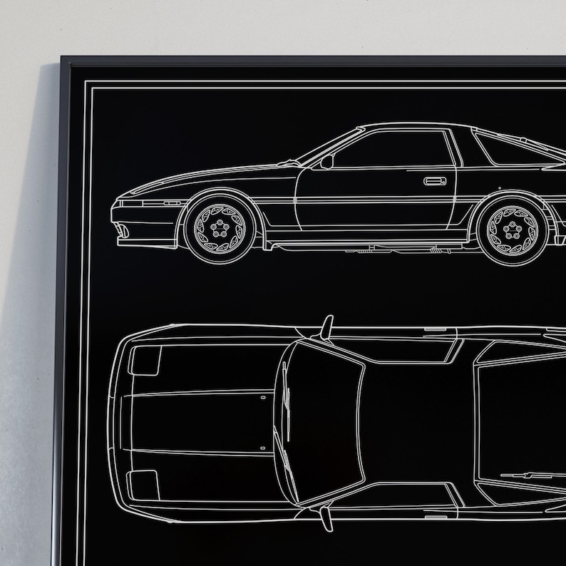 Toyota Supra MK3 Blueprint Poster - Etsy Finland