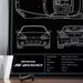 Honda S2000 AP1 Blueprint Poster - Etsy