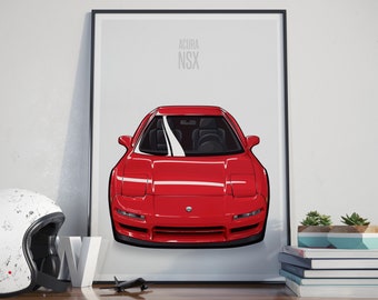 Honda Nsx Poster | Etsy