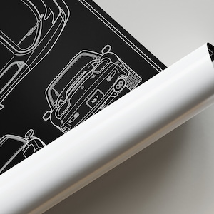 Mazda RX7 FD Blueprint Poster - Etsy
