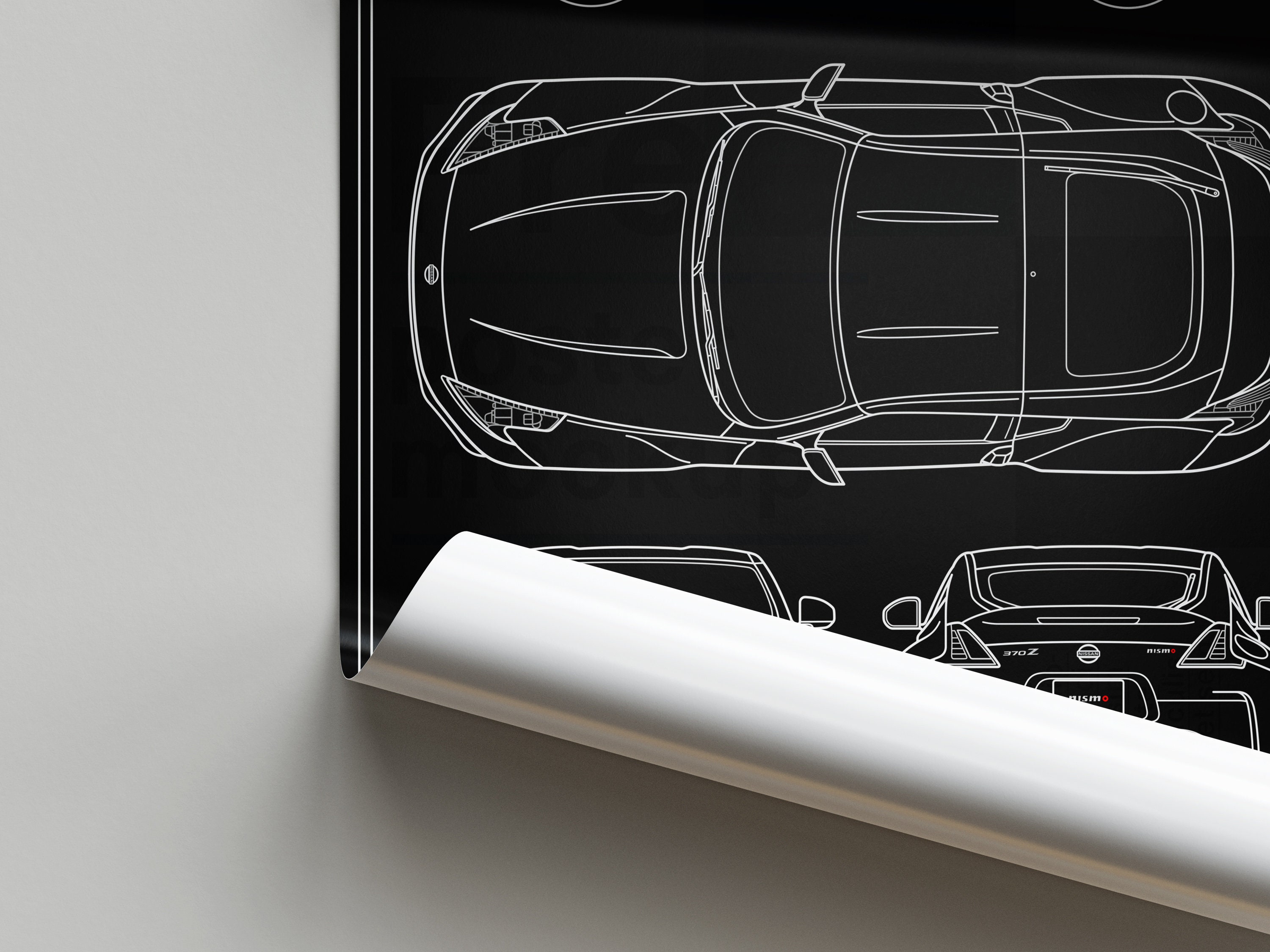 Nissan 370Z NISMO V2 Blueprint Poster - Etsy