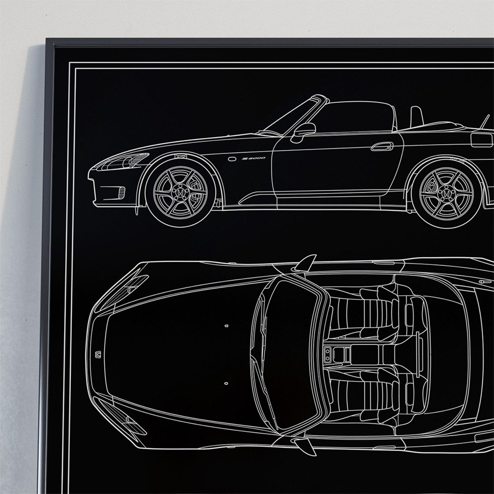 Honda S2000 AP1 Blueprint Poster - Etsy