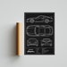 Toyota Supra MK4 Twin Turbo Blueprint Poster - Etsy UK