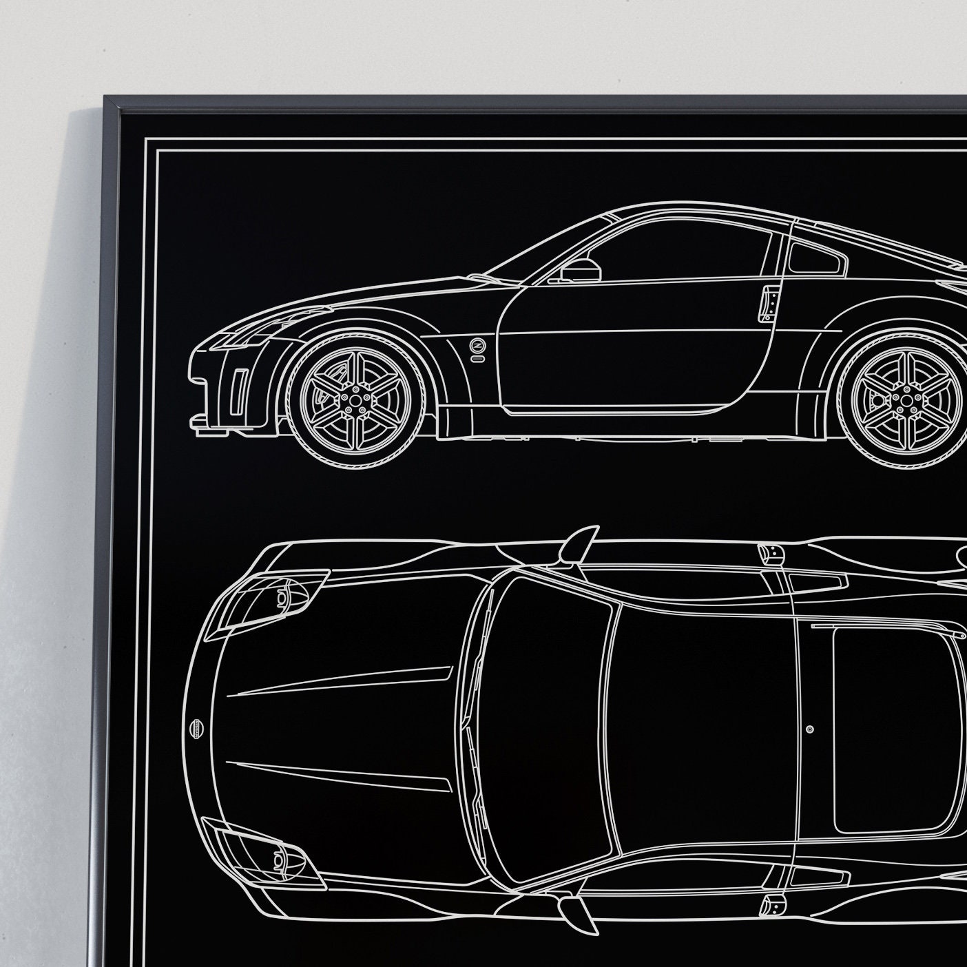 Nissan 350Z Z33 Blueprint Poster - Etsy Canada