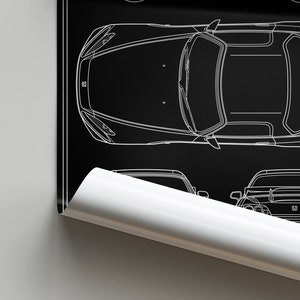 Honda S2000 AP2 CR Blueprint Poster - Etsy