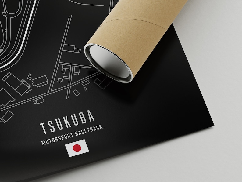 Tsukuba Circuit Map Poster Perfect for Racing Fans - Etsy