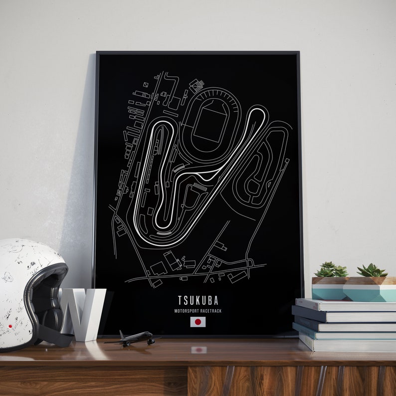 Tsukuba Circuit Map Poster - Etsy