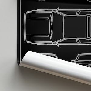 Toyota AE86 Trueno Blueprint Poster - Etsy