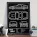 Mazda RX7 FC Blueprint Poster - Etsy