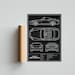 Honda S2000 AP1 Blueprint Poster - Etsy