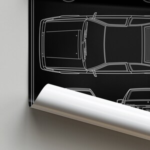 Toyota AE86 Levin Blueprint Poster - Etsy UK