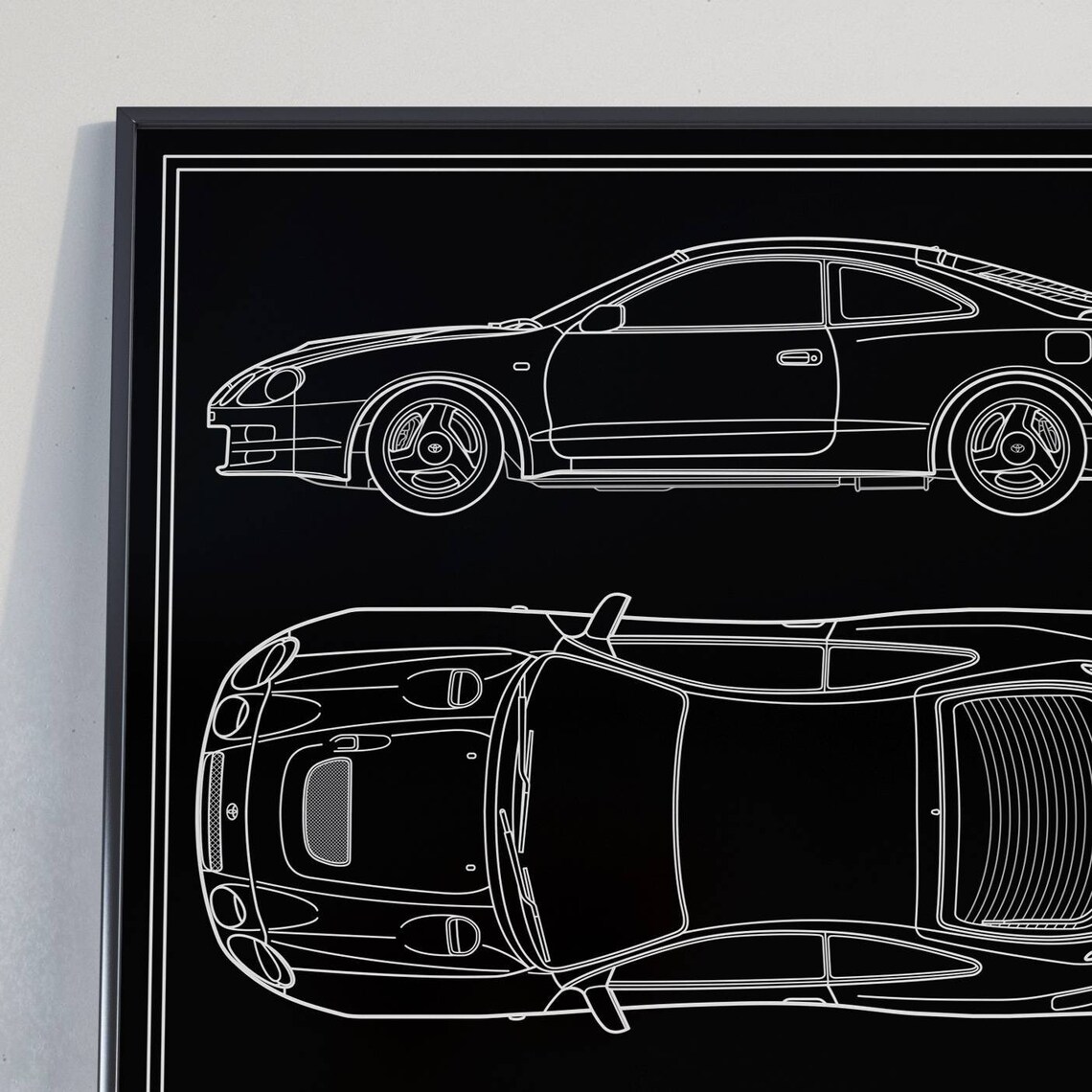 Toyota Celica ST205 GT-FOUR Blueprint Poster | Etsy Australia
