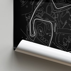 Laguna Seca Raceway Map Poster - Etsy