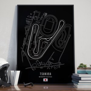 Tsukuba Circuit Map Poster Perfect for Racing Fans - Etsy