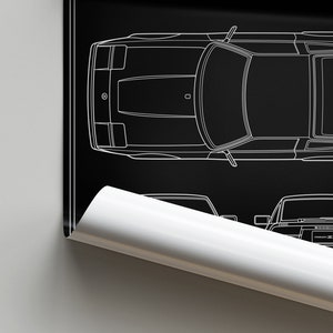 Nissan 300ZX Z31 Blueprint Poster - Etsy