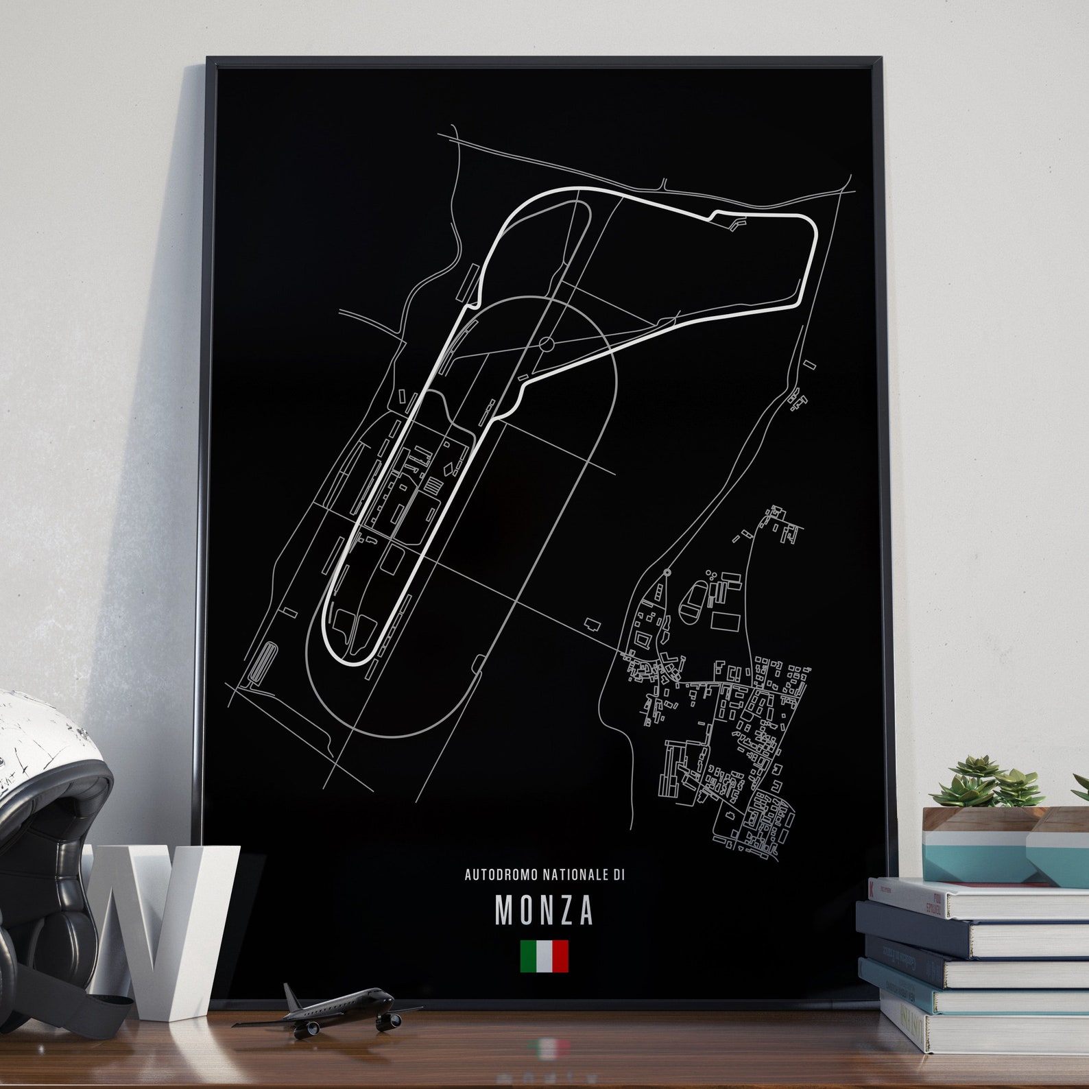 Monza Circuit Map Poster Perfect for Racing Fans - Etsy