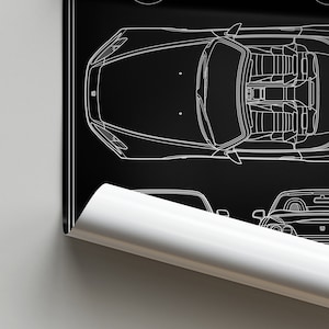 Honda S2000 AP1 Blueprint Poster - Etsy