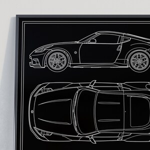 Nissan 370Z NISMO V2 Blueprint Poster - Etsy