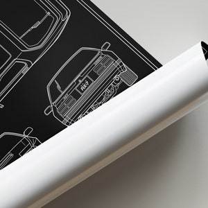 Mazda RX7 FC Blueprint Poster - Etsy