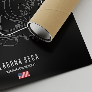 Laguna Seca Raceway Map Poster - Etsy