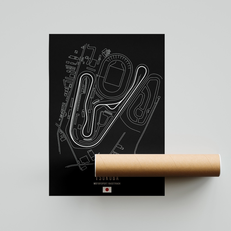 Tsukuba Circuit Map Poster Perfect for Racing Fans - Etsy