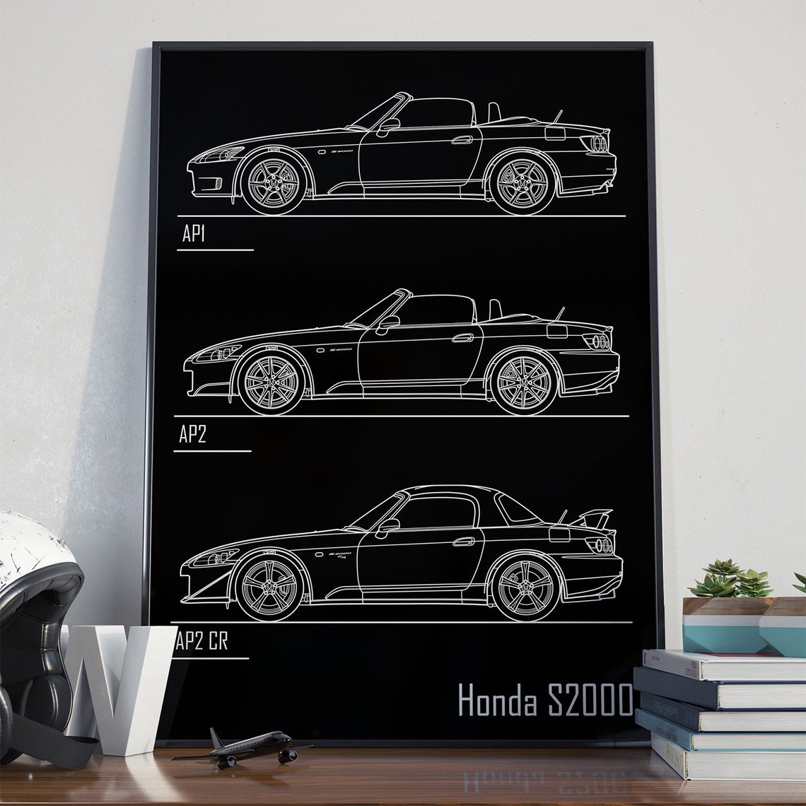 Honda S2000 Evolution Blueprint Poster - Etsy