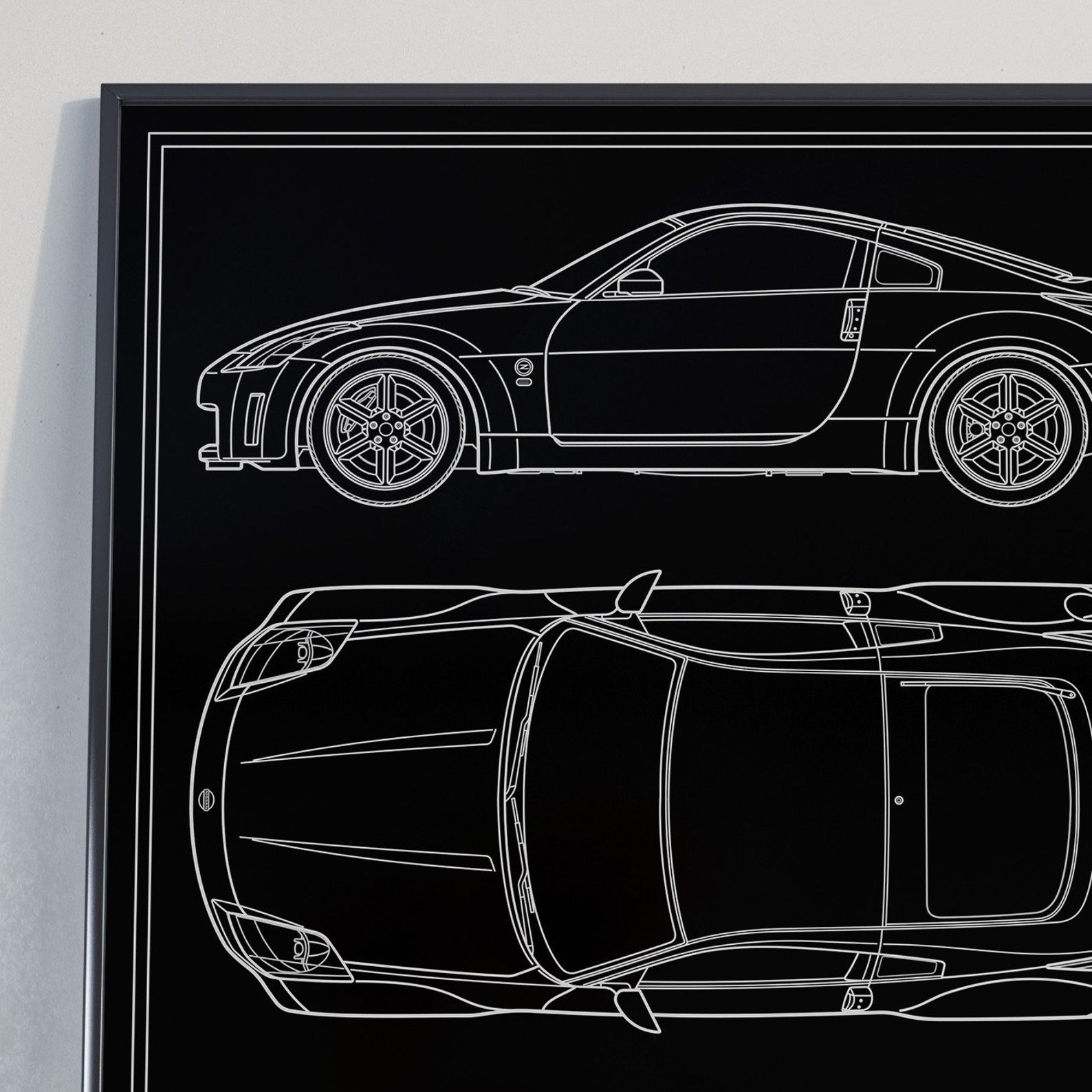 Nissan 350Z Z33 Blueprint Poster - Etsy Canada