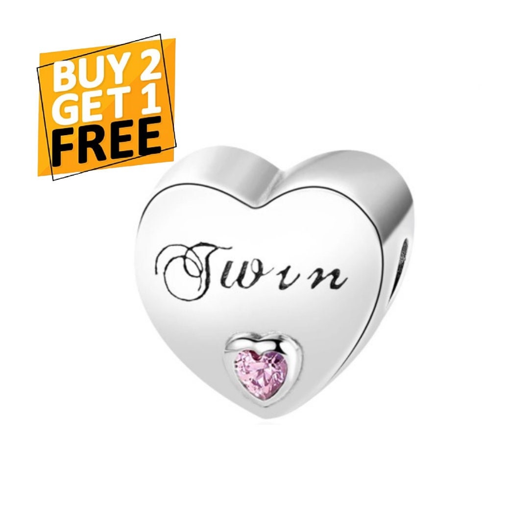 Twin Charm / Twins Charm S925 Sterling Silver Fits Pandora & - Etsy