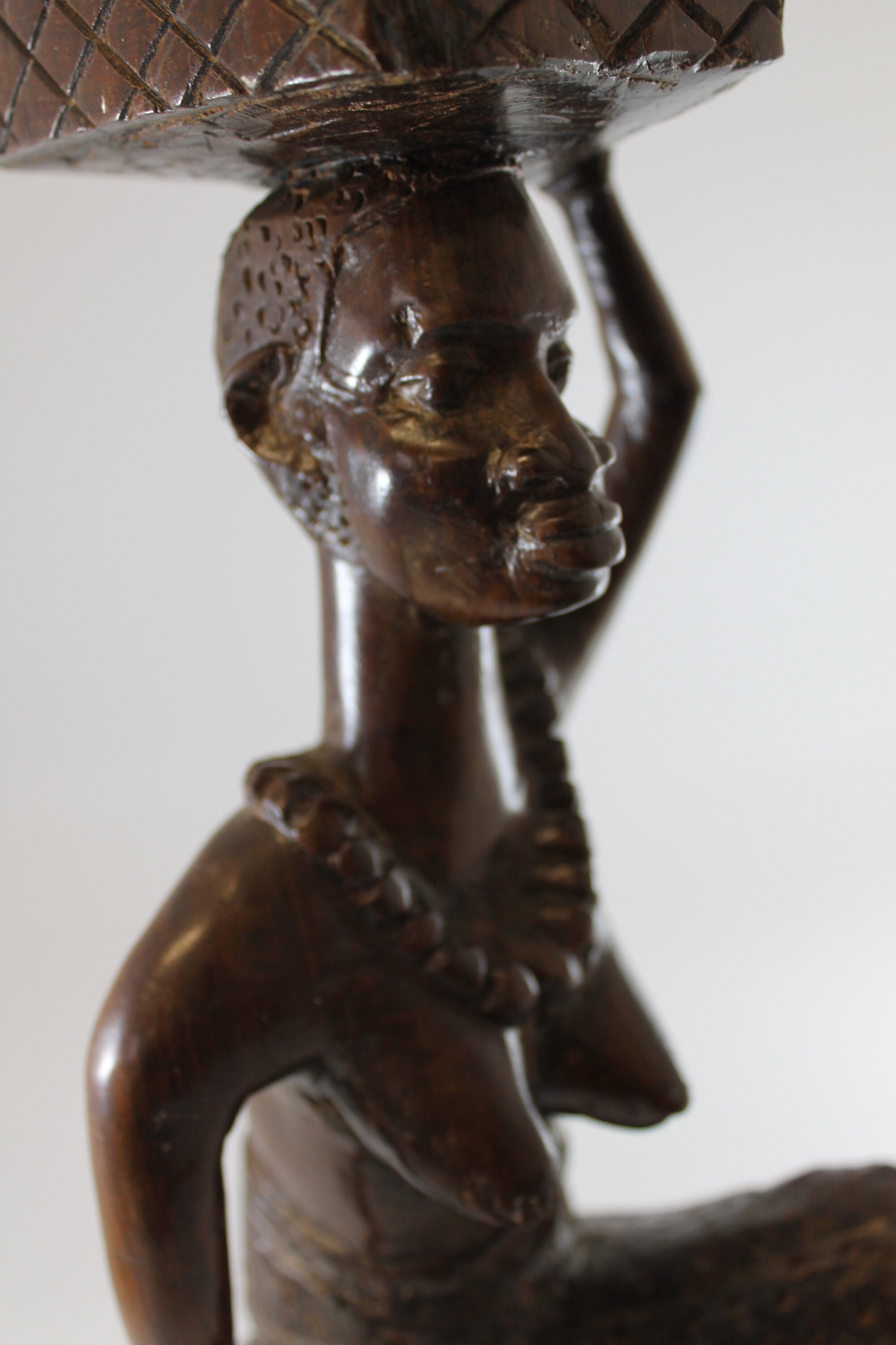 African Carved Wooden Lady Statue Tribal Art - Etsy