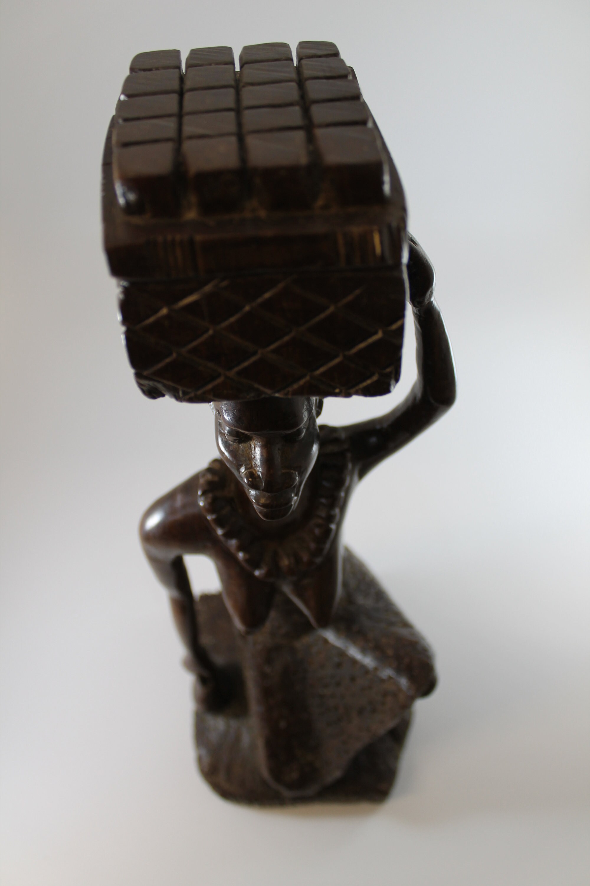 African Carved Wooden Lady Statue Tribal Art - Etsy