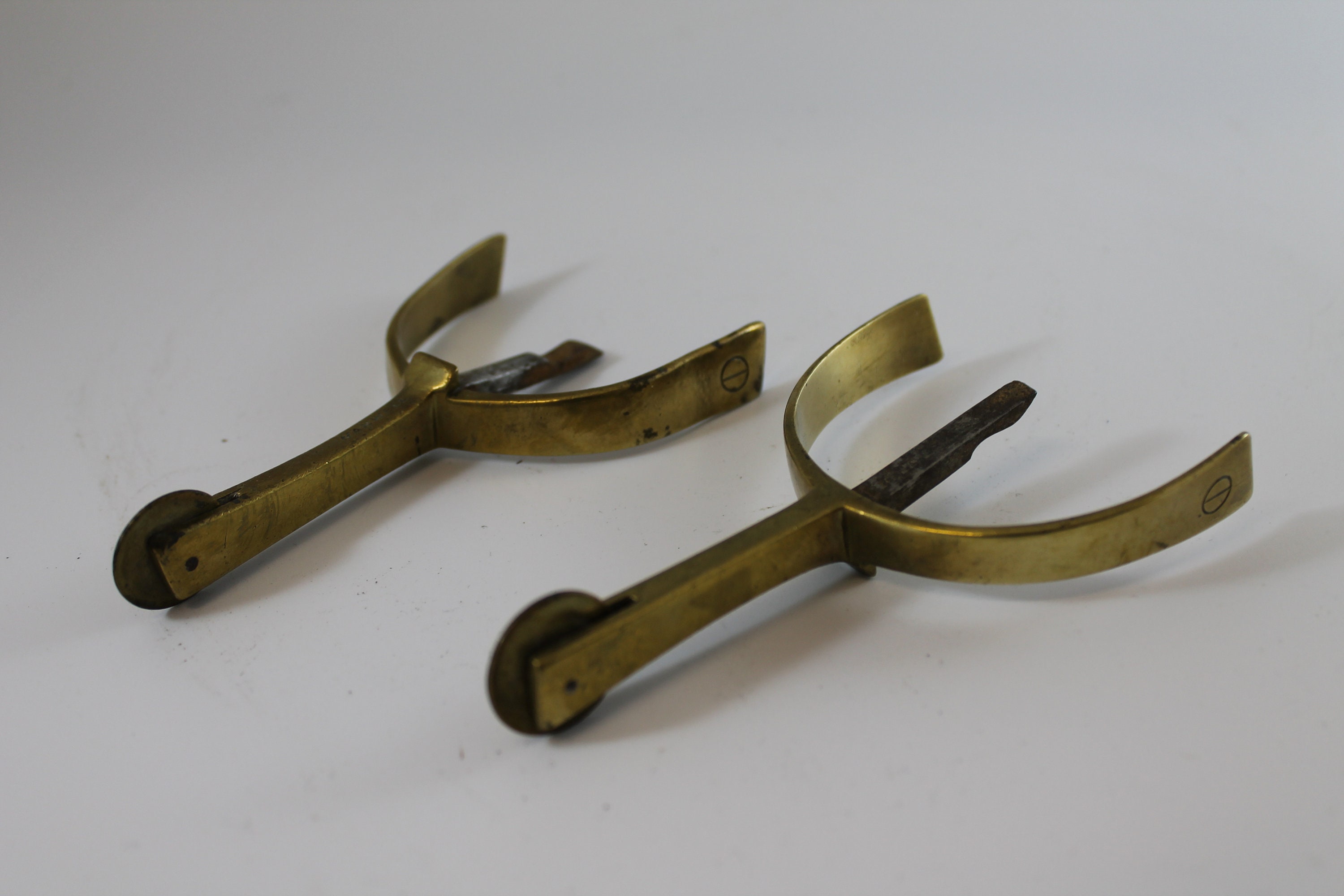 Antique Brass Box Spurs - Etsy
