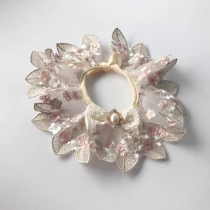 Beautiful Handmade Collar, Pet Party, Wedding Lace Collar, Pet Jewelry ...