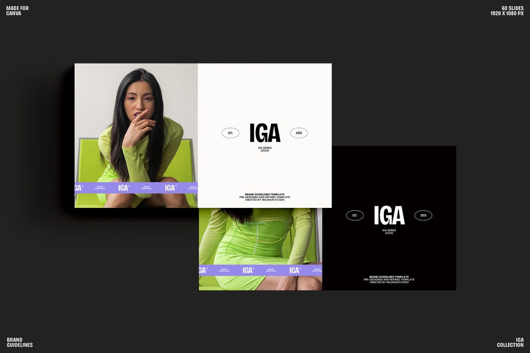 IGA Brand Guidelines Template for Canva | Brand Style Guide | Brand ...
