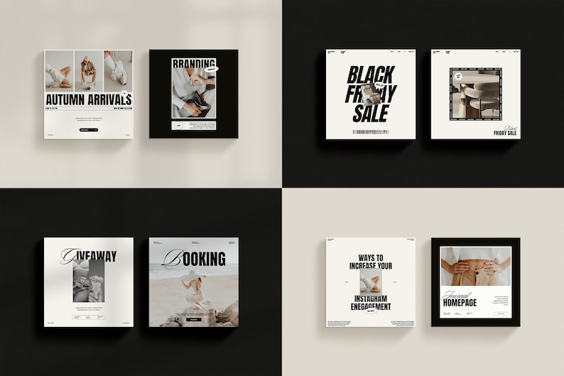 NOLE - 360 Instagram Templates. Social Media Kit. Instagram Posts and ...