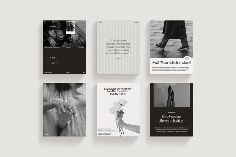 OLI (I) Aesthetic Instagram Templates. Social Media Kit. Instagram ...