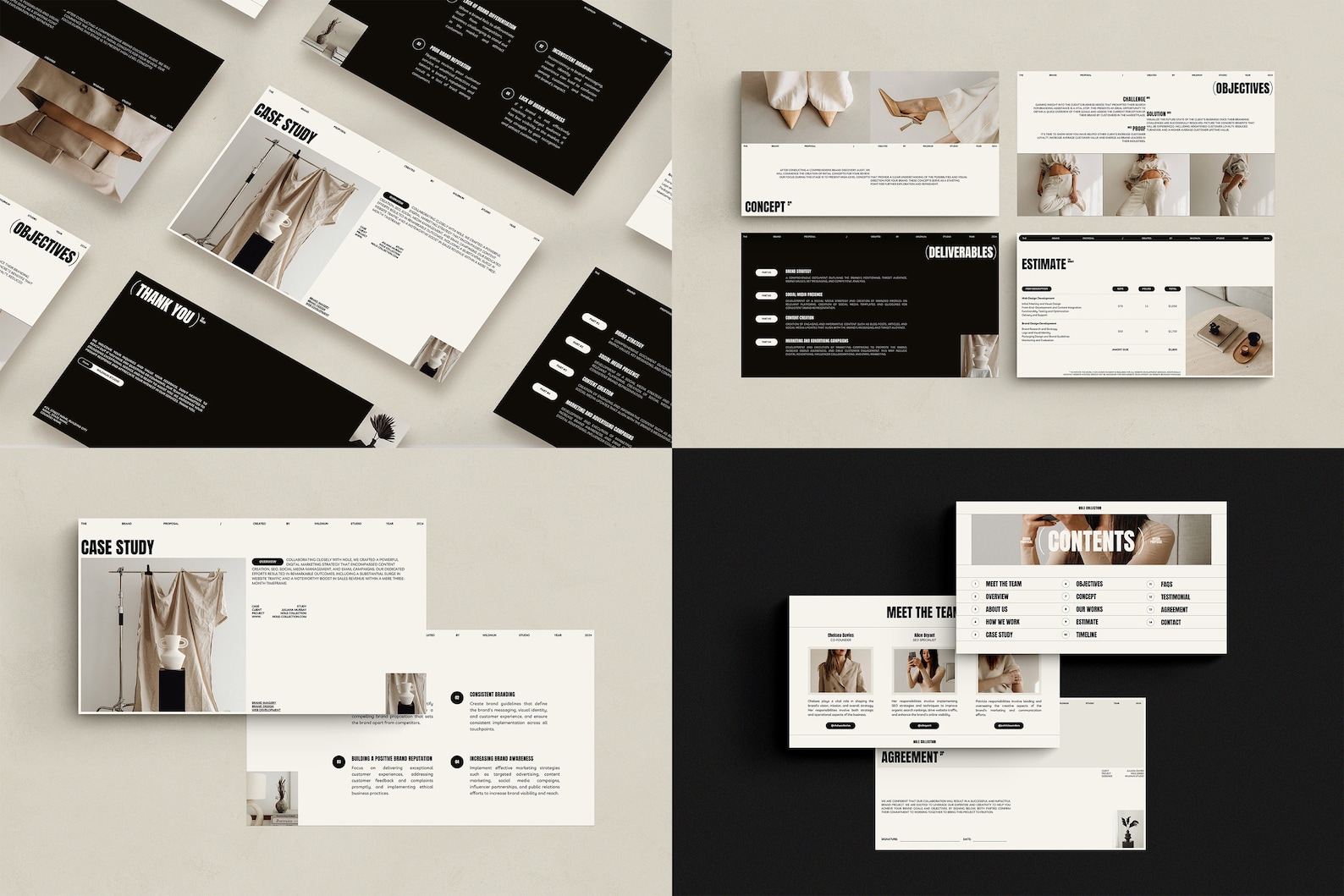 NOLE 3in1 Branding Pack. Brand Guidelines, Brand Proposal and Brand ...