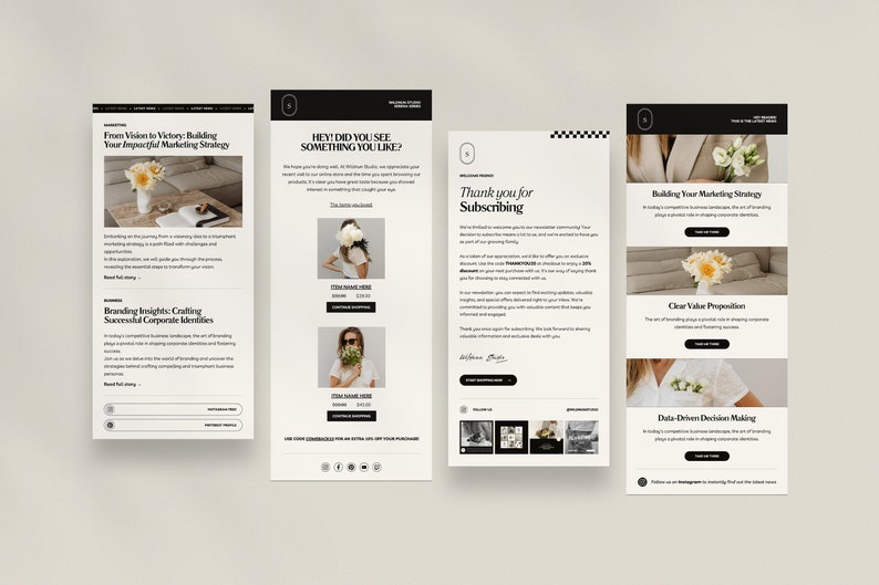 SERE - Email Newsletter Templates for Canva | Email Marketing ...