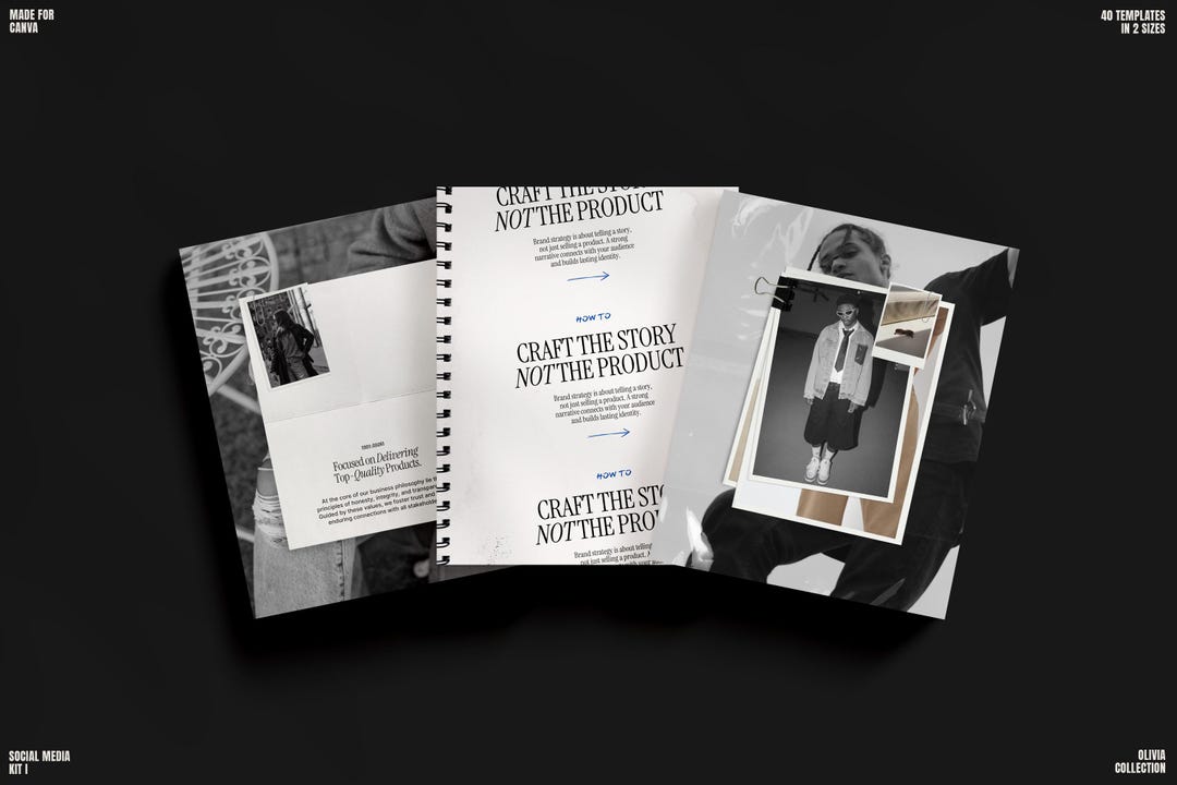 OLI (I) Aesthetic Instagram Templates. Social Media Kit. Instagram ...