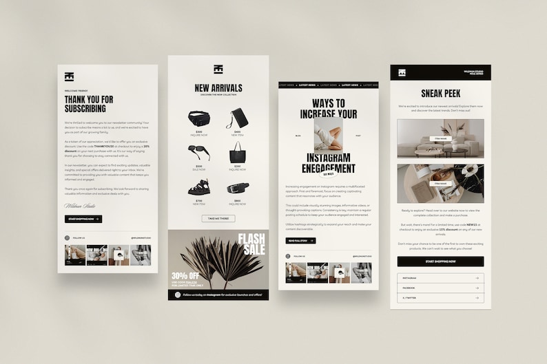NOLE - Email Newsletter Templates for Canva | Email Marketing ...