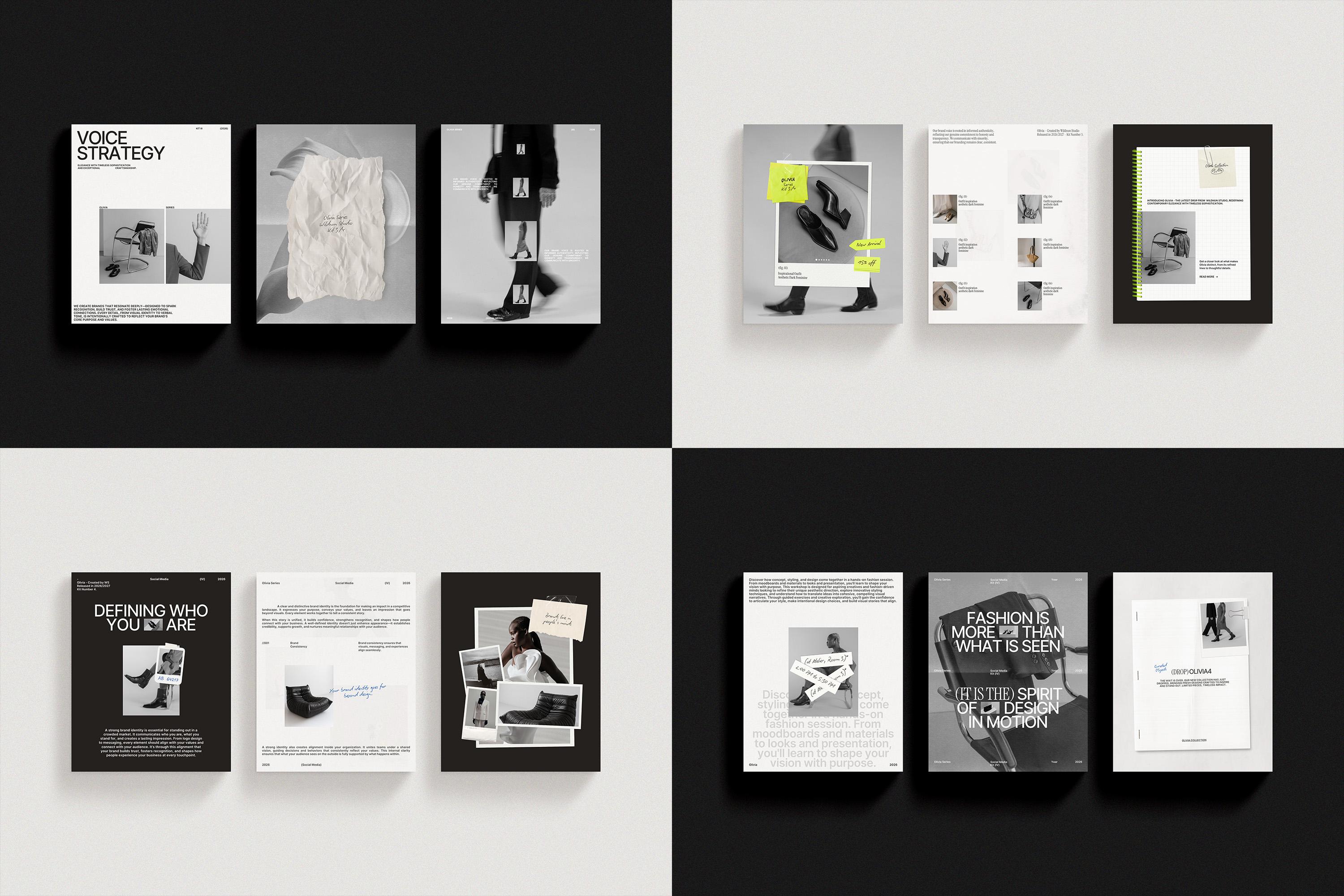 OLI - 320 Aesthetic Instagram Templates. Social Media Kit. Instagram ...