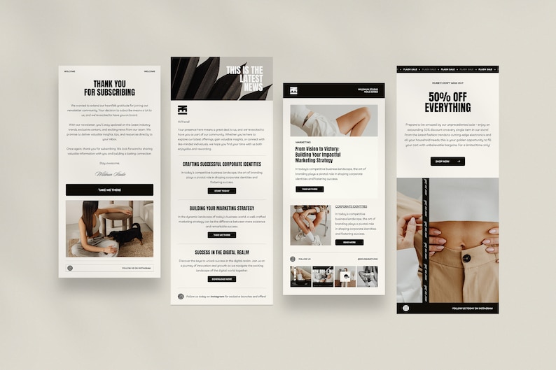 NOLE - Email Newsletter Templates for Canva | Email Marketing ...