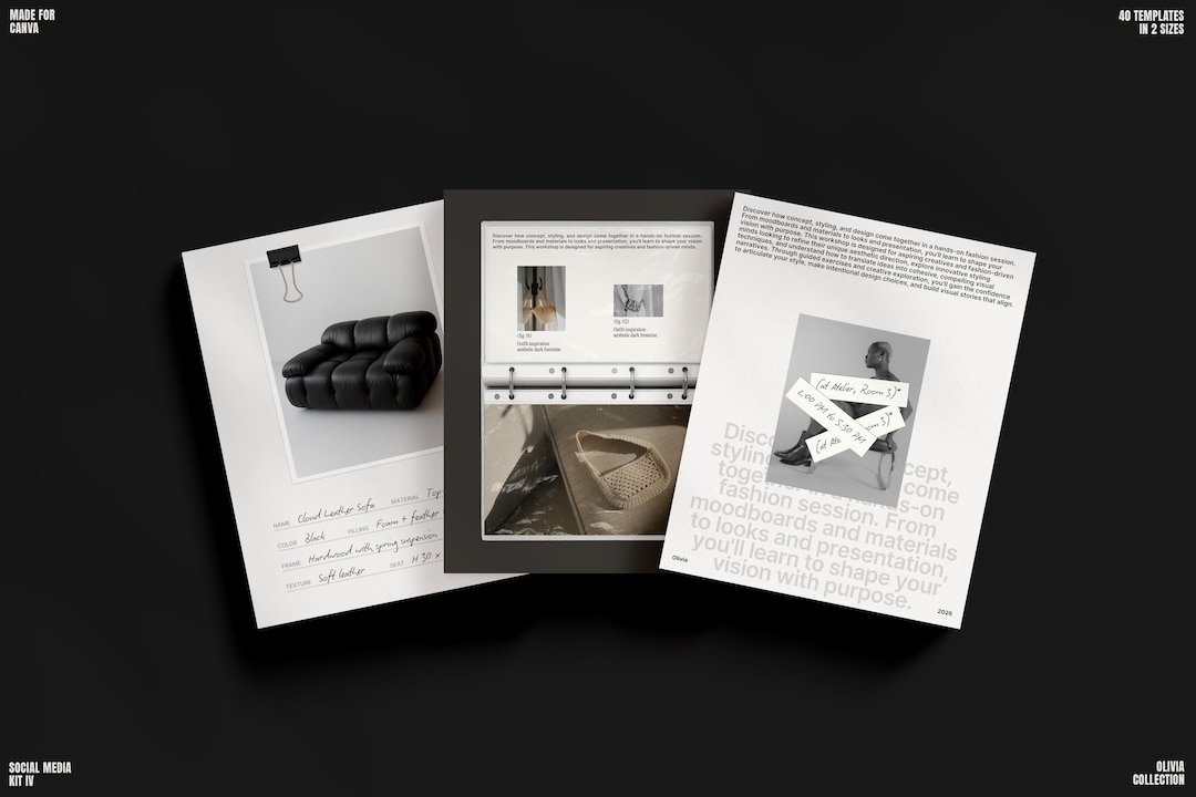 OLI (IV) Aesthetic Instagram Templates. Social Media Kit. Instagram ...