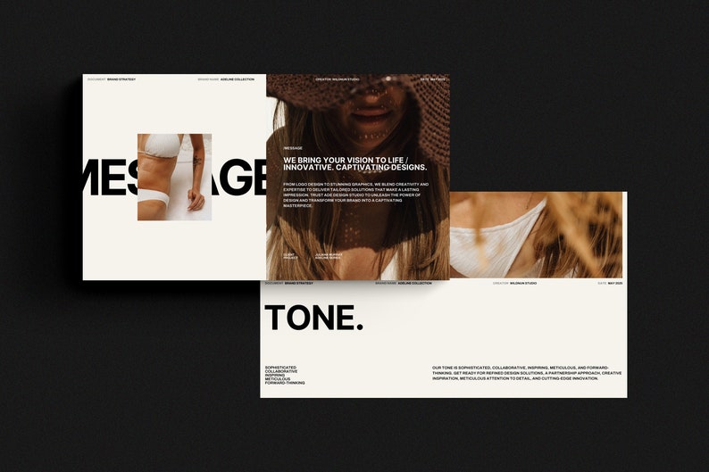 ADE Brand Strategy Template for Canva Pitch Deck Template Brand ...