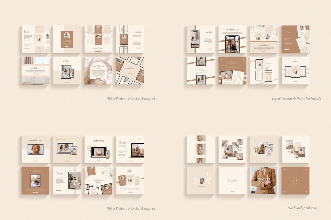 Coaching Instagram Templates Canva Template Life Coach - Etsy